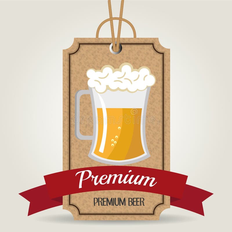 Premium beer graphic stock vector. Illustration of restaurant - 65905413