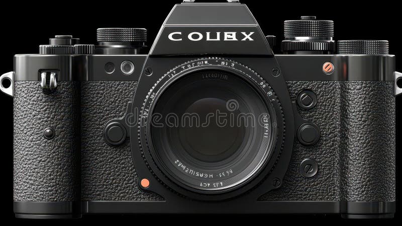 Premium Black Camera, Retro Design, High-Quality Lens Stock Image ...