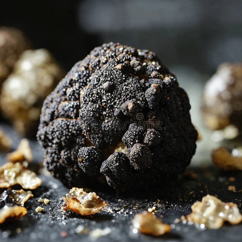 Premium Black Truffle. Generative Ai. Ai Stock Illustration ...