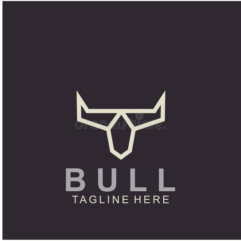 Premium bull logo design stock vector. Illustration of horned - 182132491