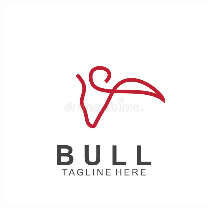 Premium bull logo design stock vector. Illustration of aggression ...