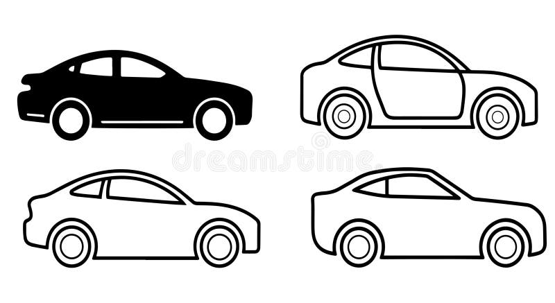 Premium Car Icon Set Design Bundle Icon Design. Stock Vector ...