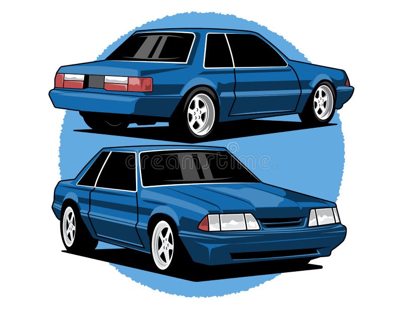 Illustration Vector of 90s Famous Car Design Graphic Concept Stock ...