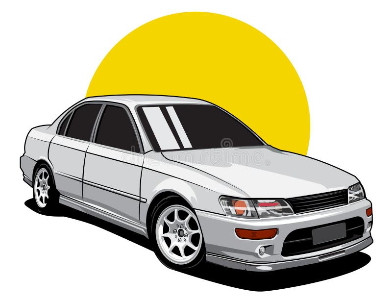 Perfect Car Illustration with Great Shading Vector Stock Vector ...