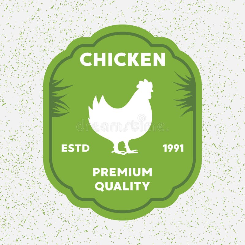 Premium Chicken Logo. Labels, Badges and Design Elements. Retro Organic ...