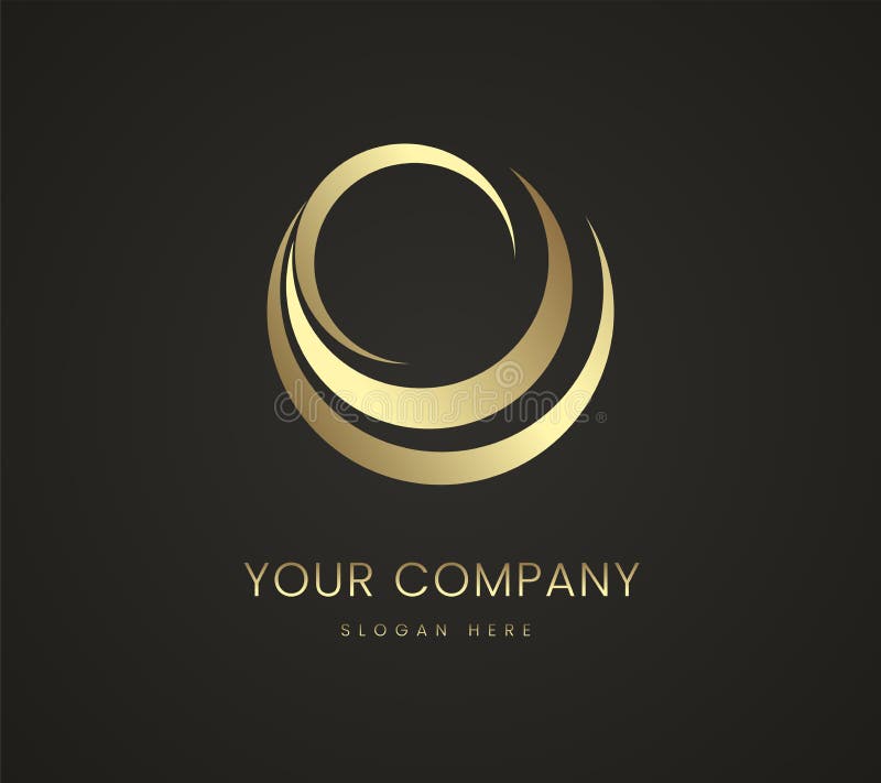 A Premium Circle Logo Design, a Half Circle Line Logo Design. Linear ...