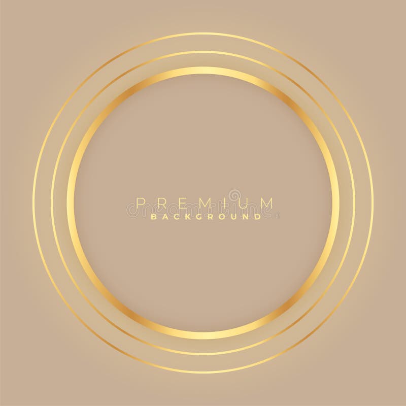 Premium Circular Golden Line Frame Backdrop for Wedding Decor Stock ...