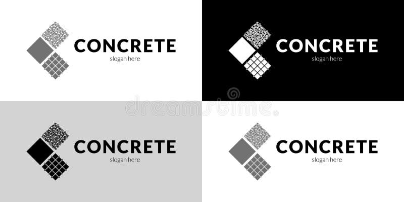 Premium concrete logo stock vector. Illustration of build - 313066951