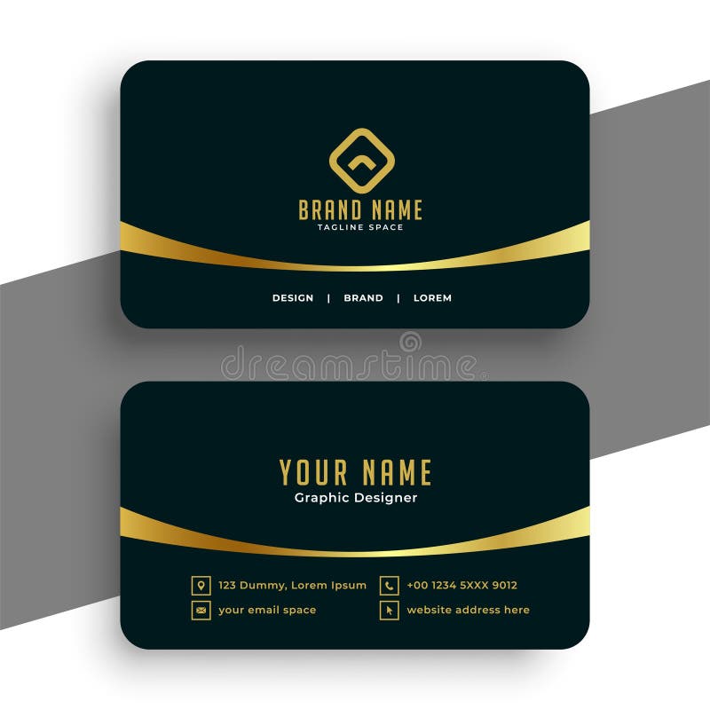 Premium Corporate Identity Card Layout for Business Promotion Stock ...