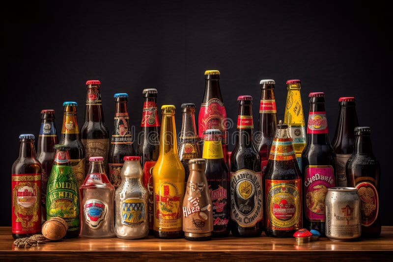 Premium Craft Beer Collection Stock Illustration - Illustration of ...