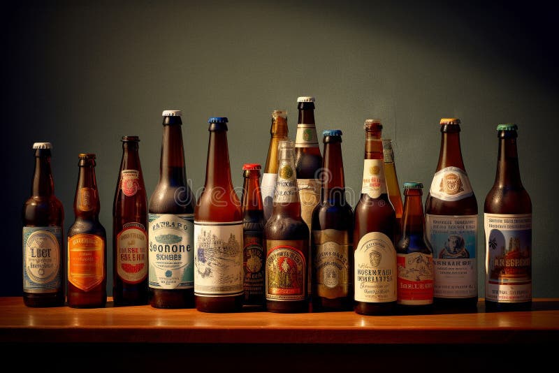 Premium Craft Beer Collection Stock Illustration - Illustration of ...