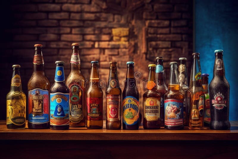 Premium Craft Beer Collection Stock Illustration - Illustration of ...