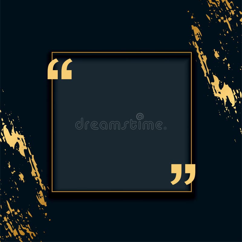 Premium Creative Quote Box Template with Text Space Stock Vector ...