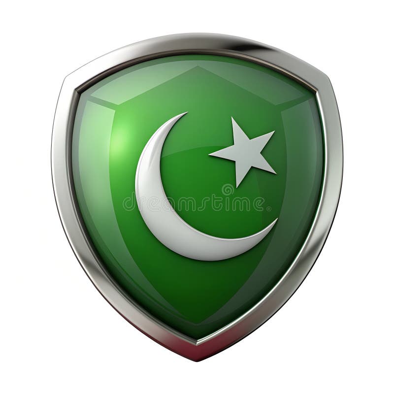 Premium 3D Shield Icon with Pakistani Flag Stock Illustration ...