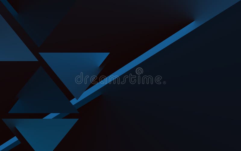 Premium Dark Blue Themed Abstract Wallpaper Stock Illustration ...
