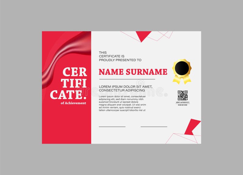 Premium Design Certificate Template with Abstract Geometric Background ...