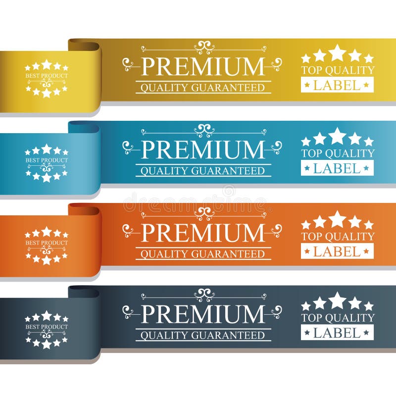 Vector golden ribbon stock vector. Illustration of symbol - 8951510