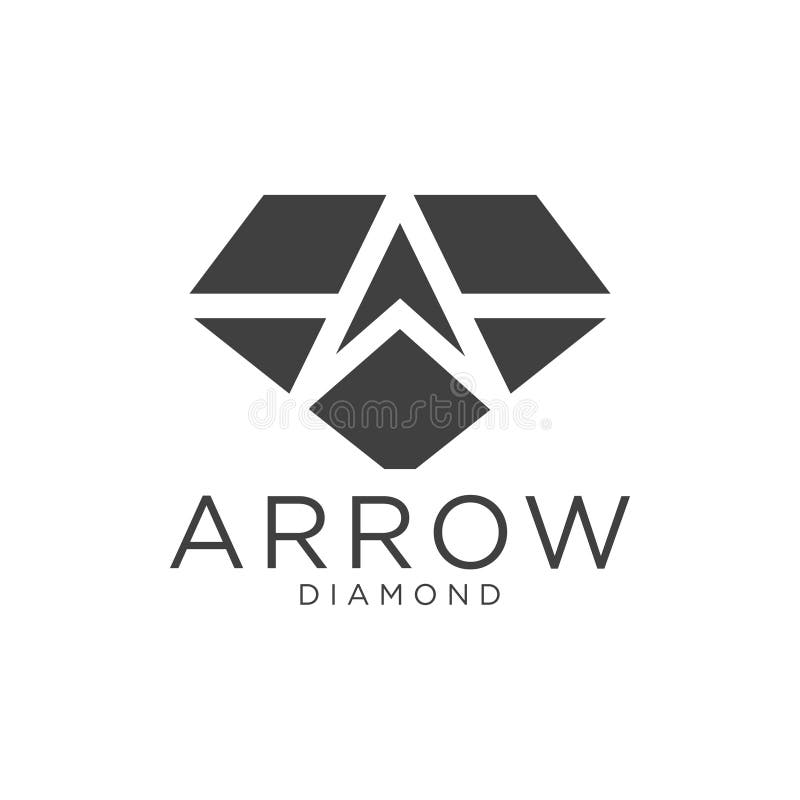 Premium Diamond Arrow Logo Vector Graphics Stock Vector - Illustration ...