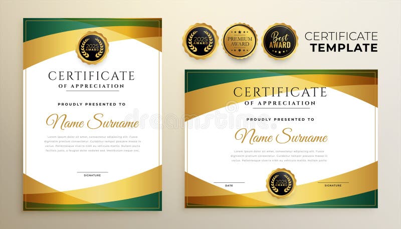 Premium Diploma of Appreciation Template for Winner Honor or Gratitude ...