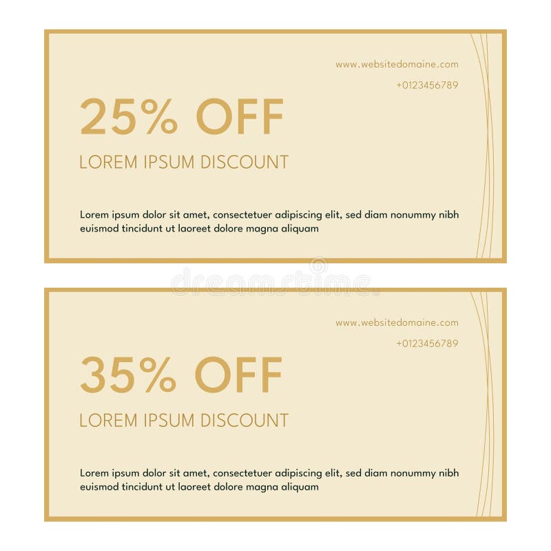 Premium Discount Voucher Templates Set Stock Vector - Illustration of ...