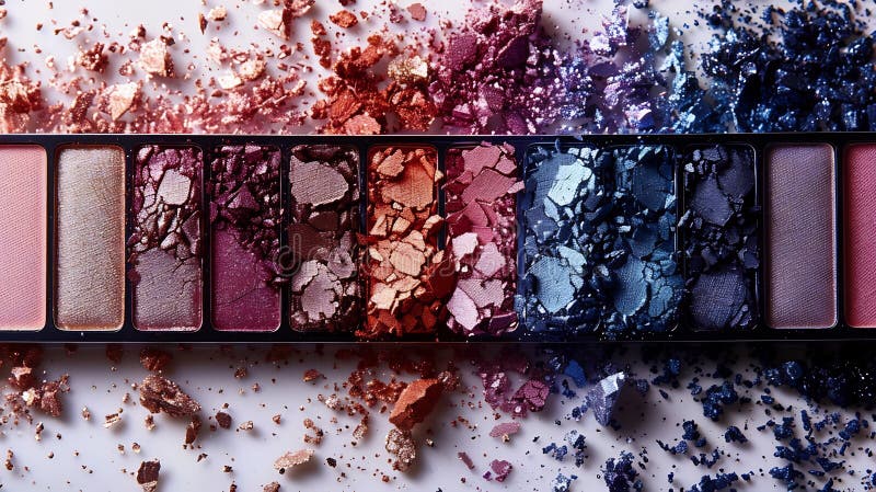Premium Eyeshadow Palette with Gradient Shades and Crushed Pigments ...