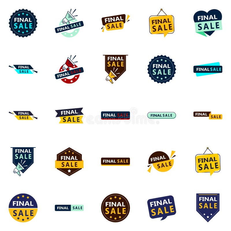 25 Premium Final Sale Banners for Marketing Materials Stock Vector ...