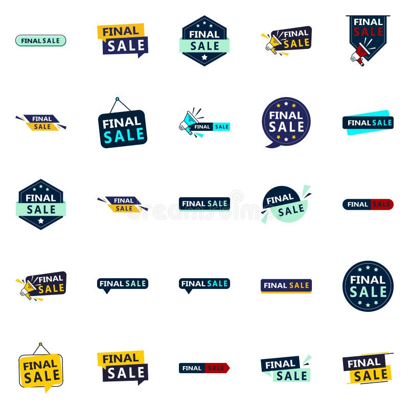 25 Premium Final Sale Banners for Marketing Materials Stock Vector ...
