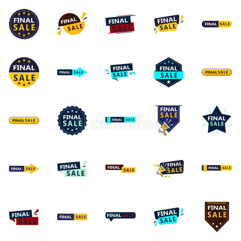 25 Premium Final Sale Banners for Marketing Materials Stock Vector ...