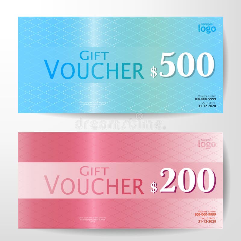Premium Gift Voucher Template Vector Illustration Stock Vector ...