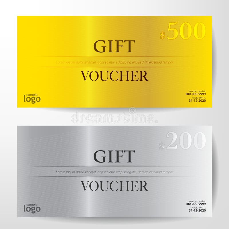 Premium Gift Voucher Template Vector Illustration Stock Vector ...