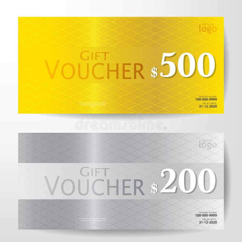 Premium Gift Voucher Template Vector Illustration Stock Vector ...