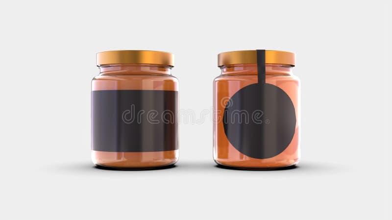 Premium Glass Container 3d Rendering Image Stock Illustration ...