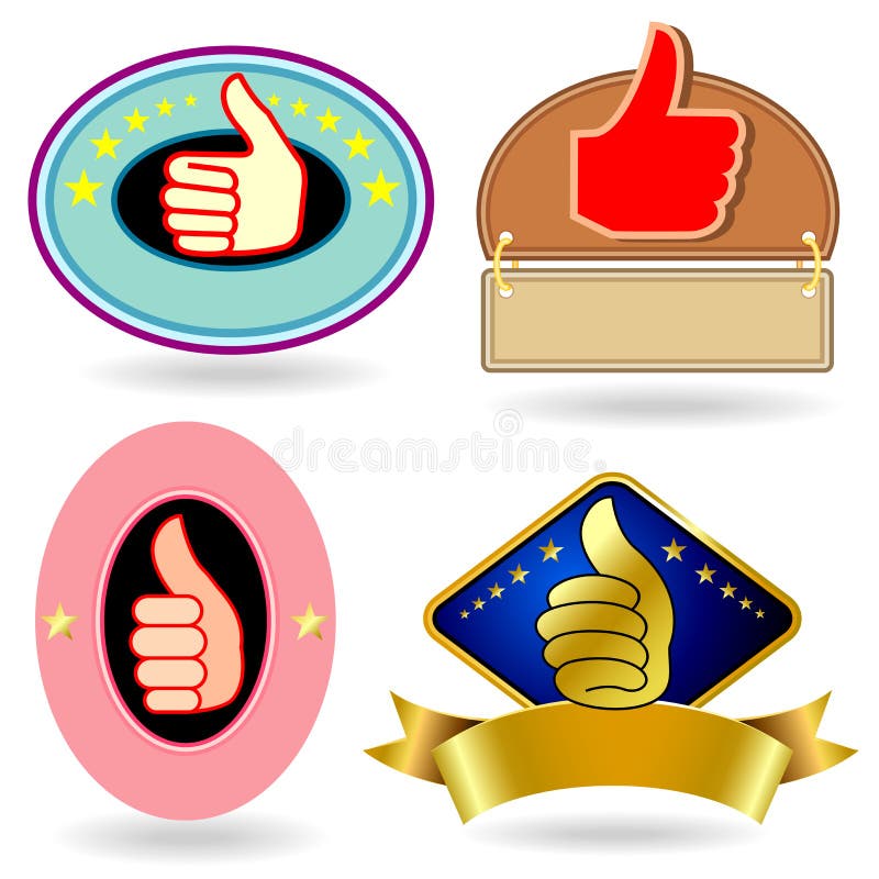 Premium Hand Symbol Labels stock vector. Illustration of floral - 23446222