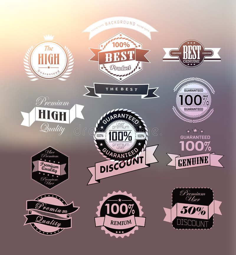 Premium and High Quality Label Stock Vector - Illustration of banner ...