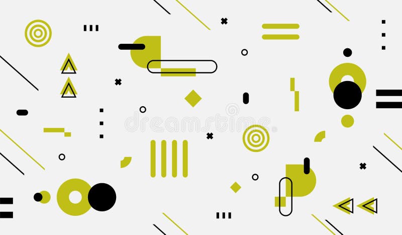 Geometric Shapes Wallpaper Vector Design Stock Vector - Illustration of ...