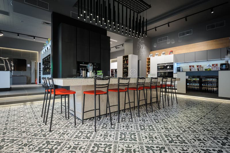 Premium Home Appliance Store Interior Stock Image - Image of fridge ...