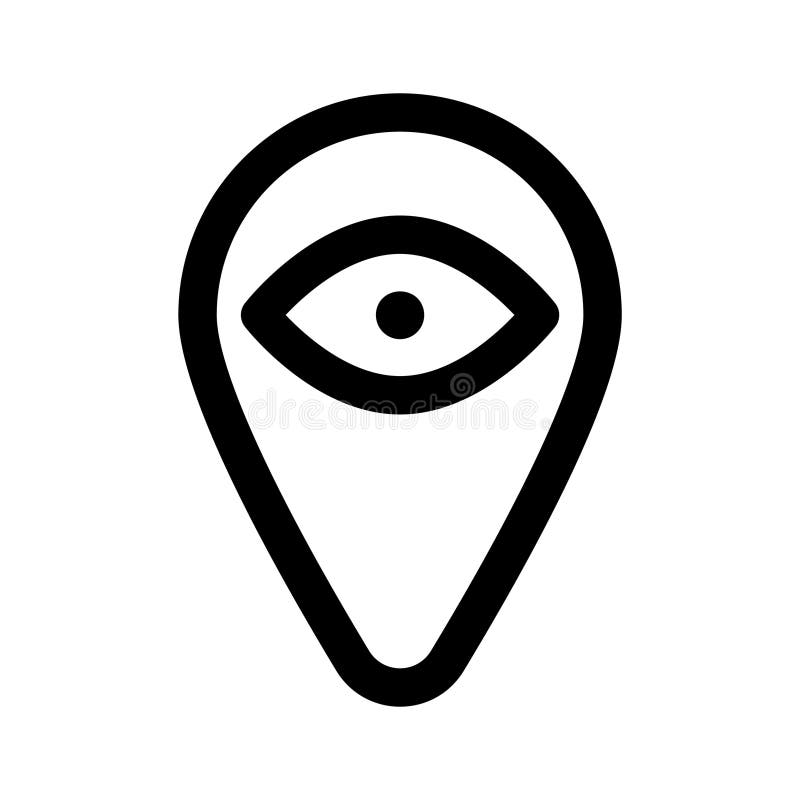 Premium Icon of Location Monitoring Vector Design Stock Vector ...