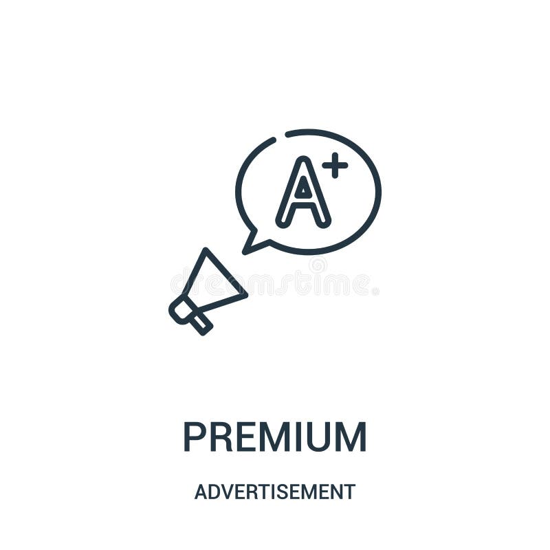 Premium Icon Vector from Advertisement Collection. Thin Line Premium ...