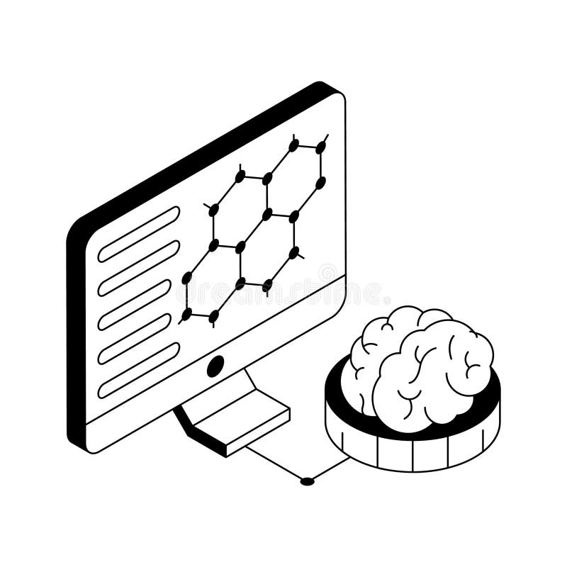 A Premium Isometric Icon of Advanced Ai Software Concept Stock Vector ...