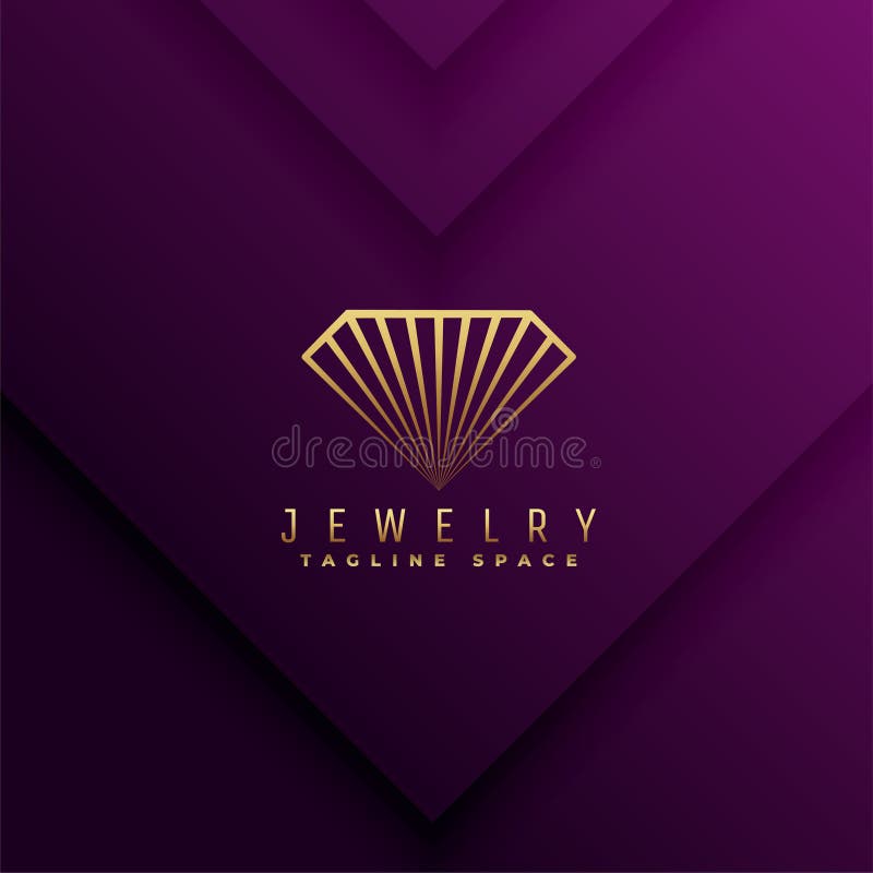 Premium Jewelry Gemstone Template with Diamond Logo Design Vector Stock ...