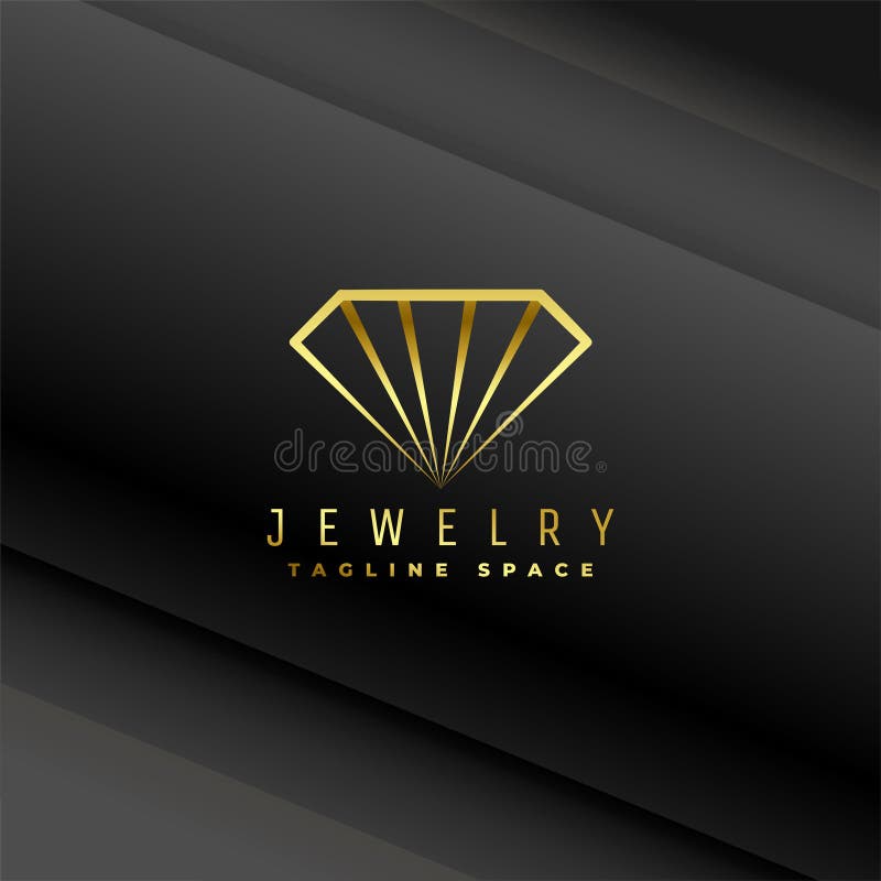 Premium Jewelry Logotype Template with Diamond Symbol Design Vector ...