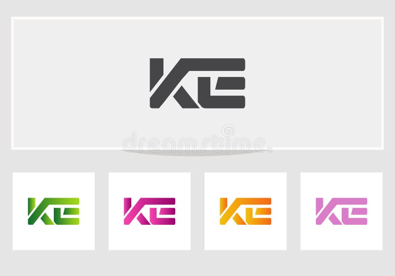 Premium KE Logo Design, KE Letter Logo with Modern Trendy. KE Modern ...