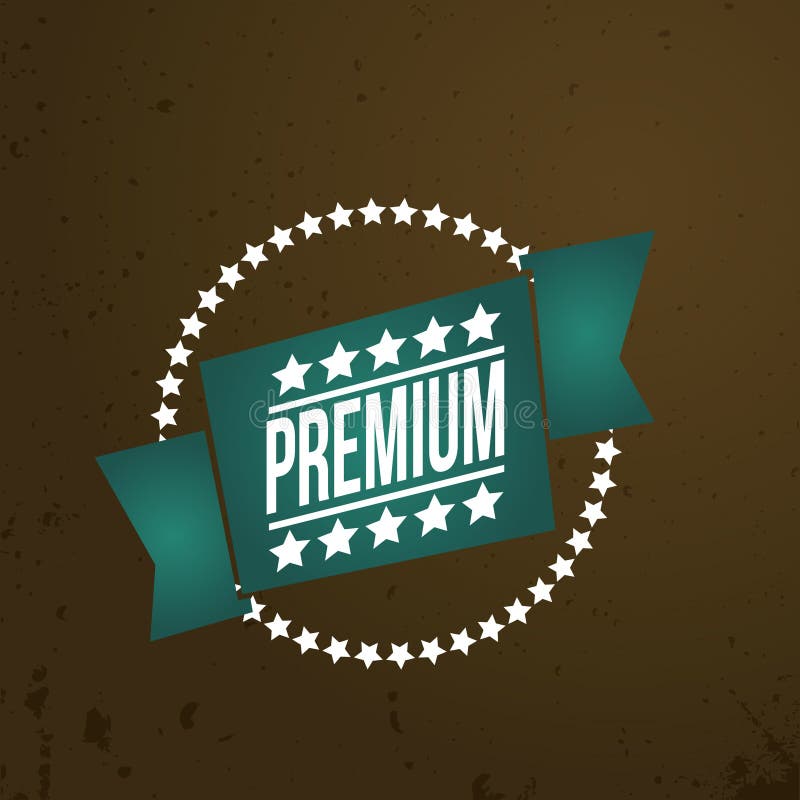Premium Label. Vector Illustration Decorative Design Stock Vector ...