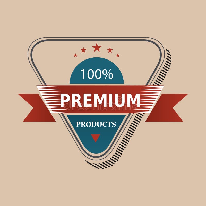 Premium Label. Vector Illustration Decorative Design Stock Vector ...