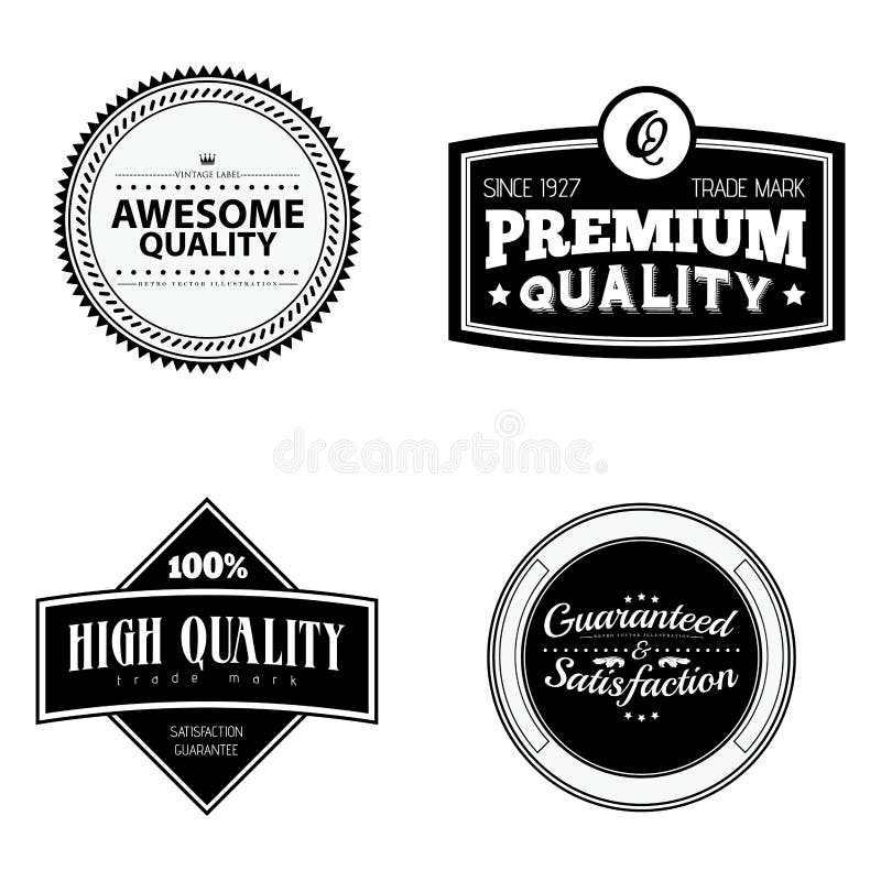 Premium labels stock vector. Illustration of brown, graphic - 35897213