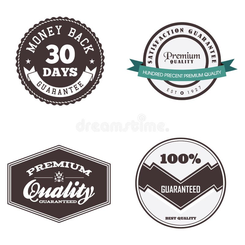 Premium labels stock vector. Illustration of brown, graphic - 35897213