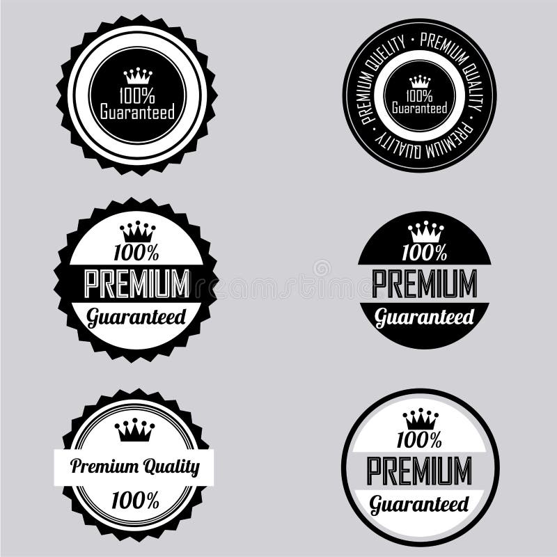 Premium labels stock vector. Illustration of premium - 35688170