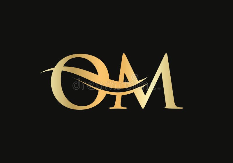 Premium Letter OM Logo Design with Water Wave Concept. OM Letter Logo ...