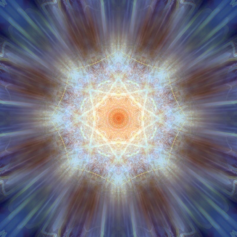 Premium Light Code Mandala Technology Pattern Tile Pavement Blue Power ...