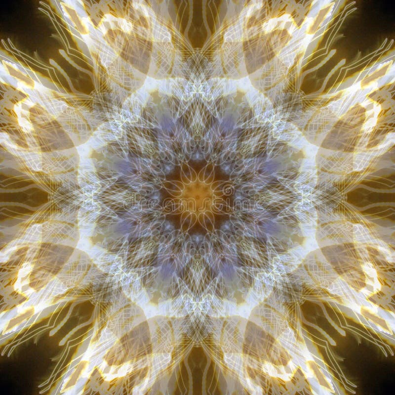 Premium Light Code Mandala Technology Pattern Tile Pavement Gold ...